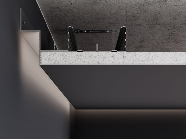 Aluminium ceiling shadow-gap profile C-4 – ASP Profiles